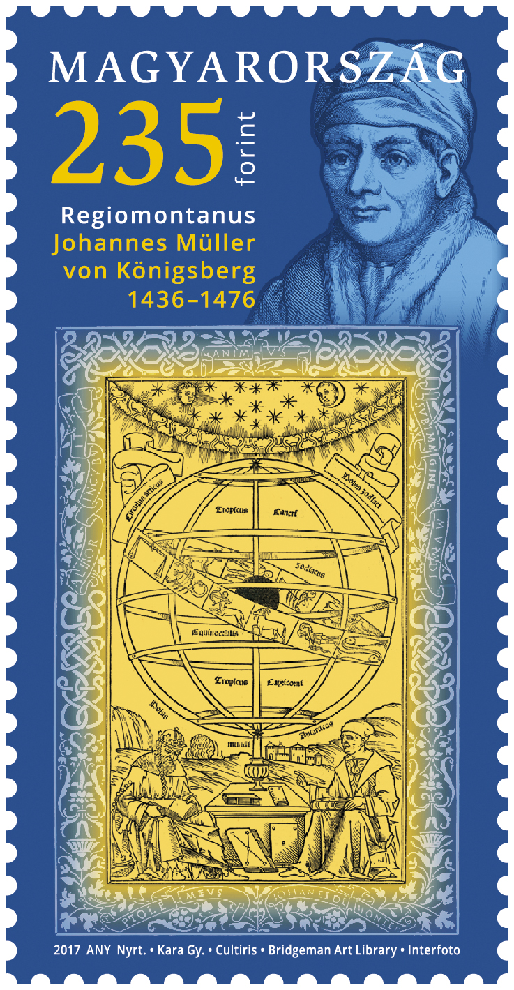 Magyar Posta Ltd. - Regiomontanus Arrived in Hungary 550 Years Ago
